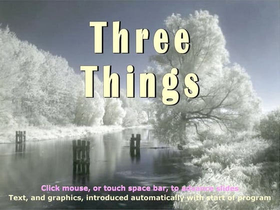 Three Things | PPT