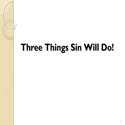 The Sin of David | PPS