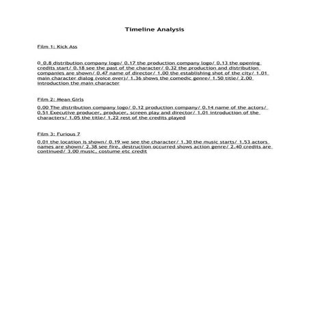 Three timeline analysis | PDF