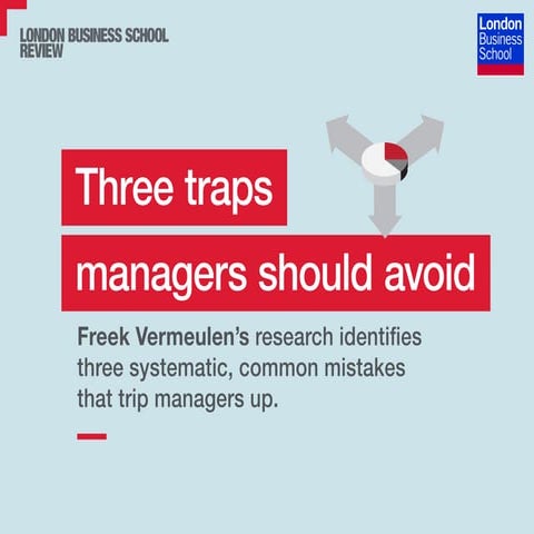Three traps managers should avoid | London Business School | PDF