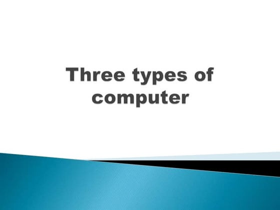 Comprehensive Overview Classification Of Computers Microcomputers Minicomputers Mainframes