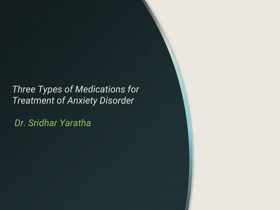Medications and Psychotherapies Used to Treat Panic Disorder | PPTX ...