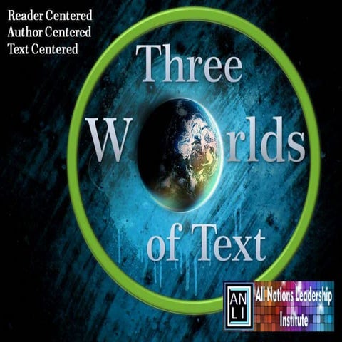 Three Worlds of Text (From All Nations Leadership Institute) | PPTX