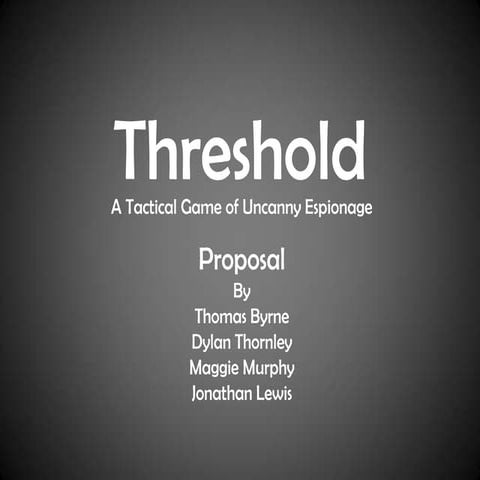 Threshold | PPTX | Video Game Genres | Video Gaming