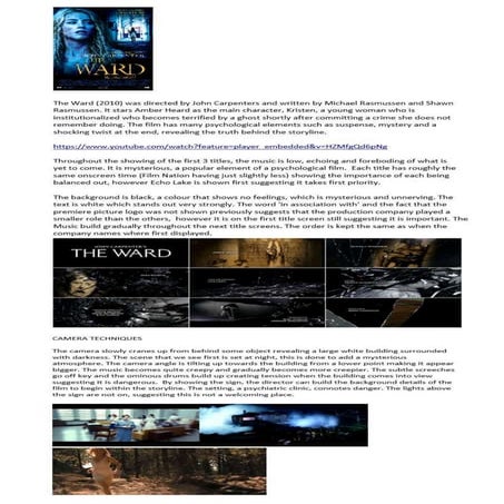 Thriller deconstruction | DOCX