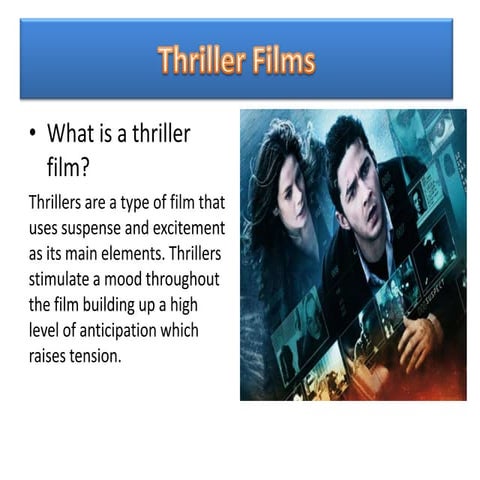 Thriller films | PPT