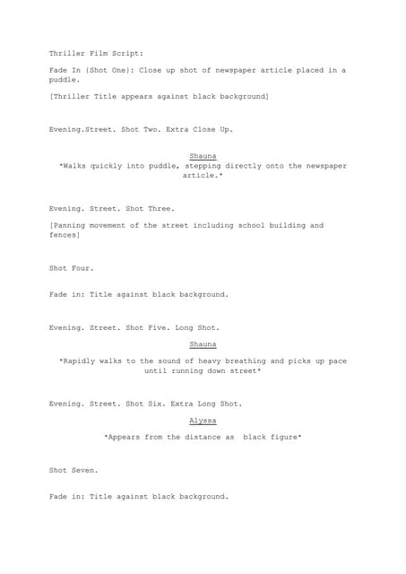 Script - She | PDF