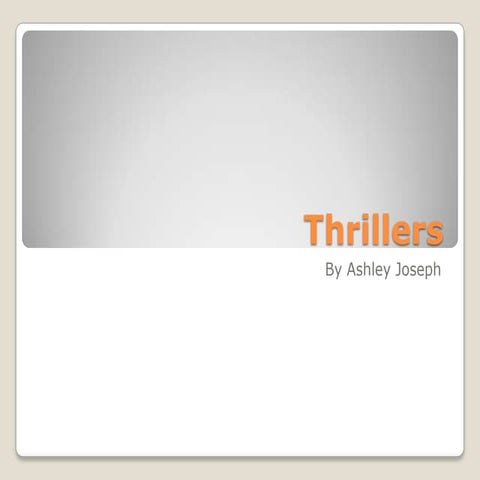 Thrillers | PPTX