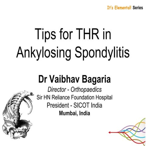 Total Hip Replacement For Ankylosing Spondylitis Planning And Execution Ppt