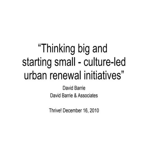 Culture Transformation Network Ukraine, David Barrie | PPT