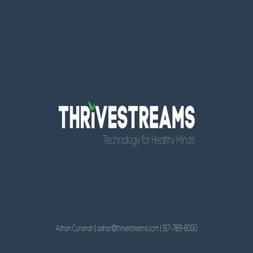 ThriveStreams Investment Deck | PDF