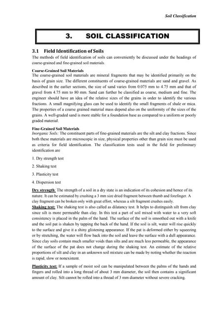 IS Classification of Soils | PDF