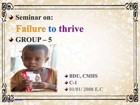 Failure to thrive | PPT