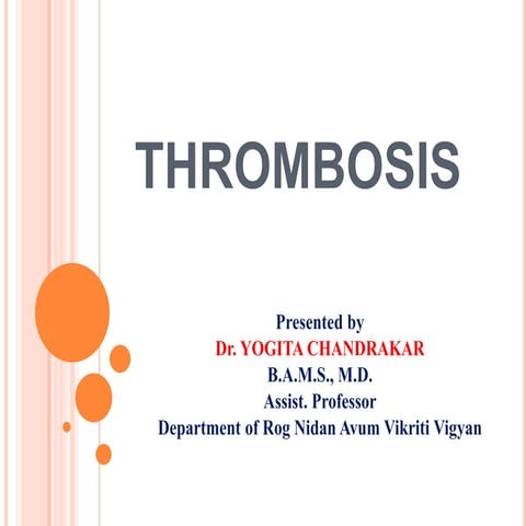 Thrombosis | PPT