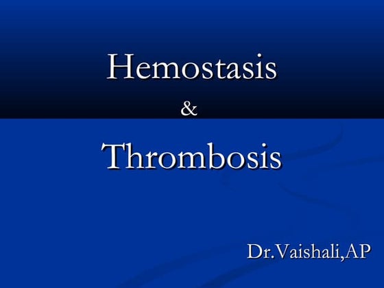 Thrombosis | PPT