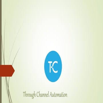 Through-Channel Automation | PPSX | Business | Business and Finance