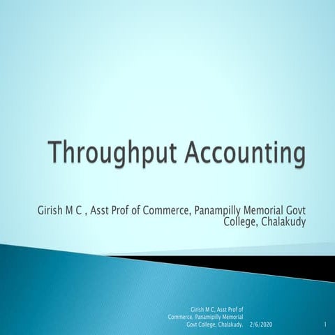 Throughput accounting | PPTX