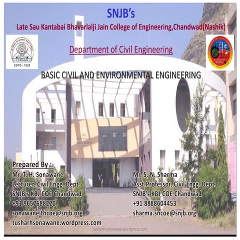 Basic Civil and Environmental Engineering | PPTX