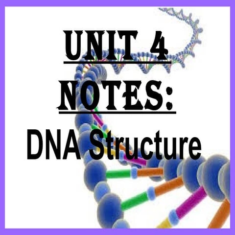 Ths general biology unit 4 heredity dna structure and function notes ...
