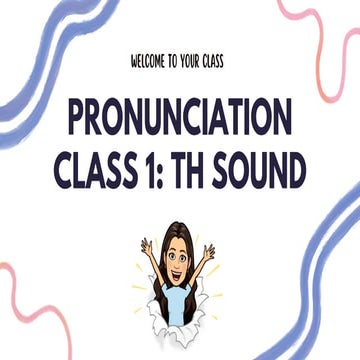 TH Sound Slides Pronunciation pdf class lesson | PDF