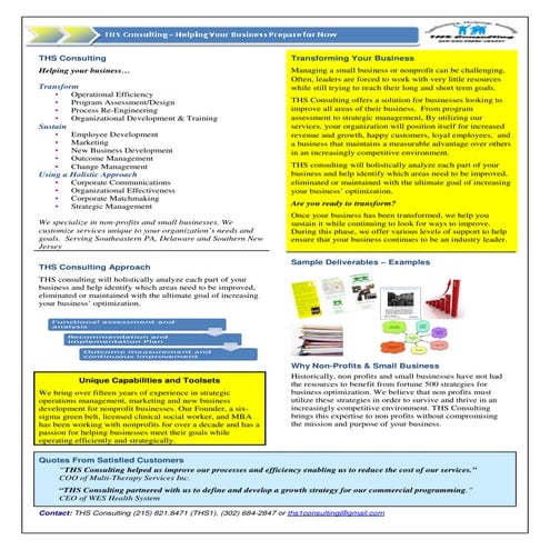 Ths Services Overview