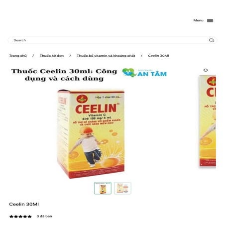 Thuoc Ceelin 30ml: Cong dung va cach dung | PDF