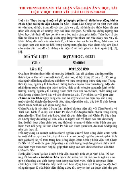 XÂY DỰNG BỘ CHỈ SỐ ĐO LƯỜNG chất lượng dịch vụ khám chữa bệnhTS. Vương Ánh Dương | PPT