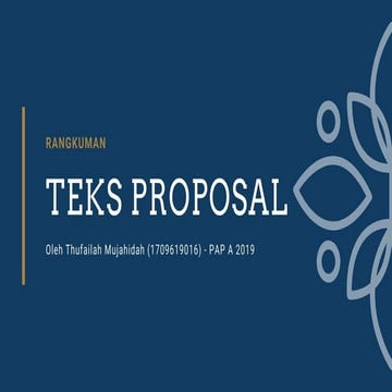 Teks Proposal | PPT