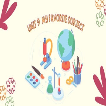 Thu_Foundation English_Unit 9_My favorite Subject | PDF