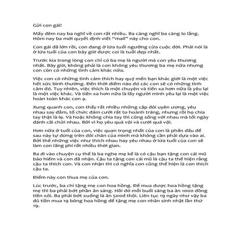 Thu gui con gai 6 | PDF