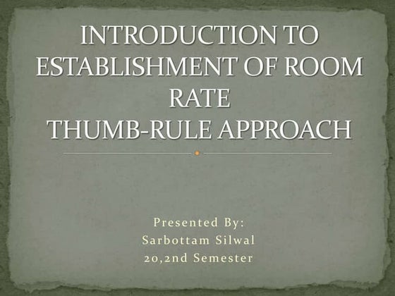 Introduction to ARR, APC, YTD, QTD and MTD | PPT