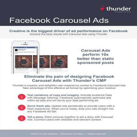 Thunder Facebook Carousel Ads | PDF