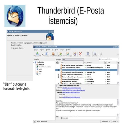 Thunderbird nasıl kullanılır? | PPT