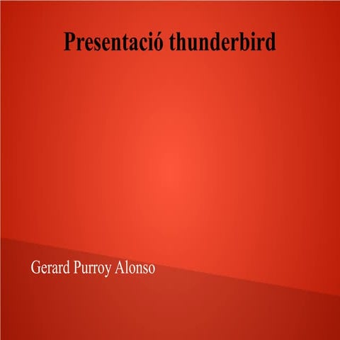 Thunderbird tutorial | ODP