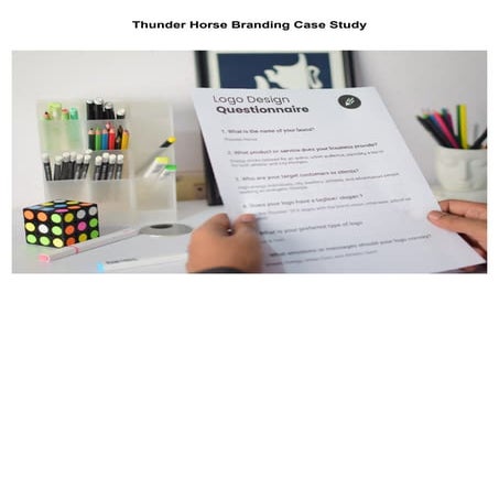 Thunder Horse Logo & Branding Case Study – Bold Identity for an Energy Brand | PDF
