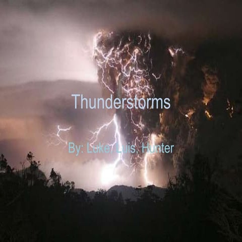 Thunderstorms2 | PPTX | Weather | Science