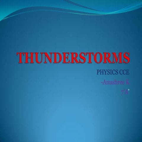 Thunderstorms | PPT