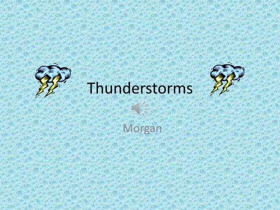 Thunderstorms Gabe | PPT