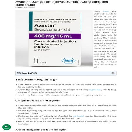 Thuoc avastin-400mg-16ml | PDF