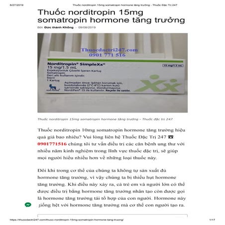 thuoc norditropin 15mg somatropin | PDF
