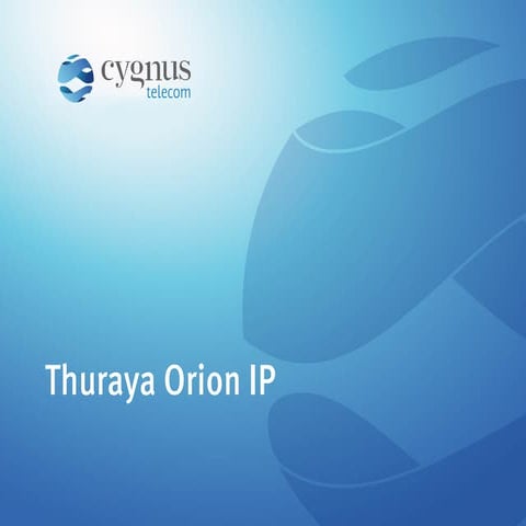 Thuraya Orion IP - Maritime Specific Satellite Broadband Internet ...