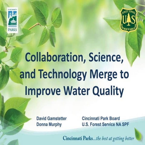 Collaboration, Science, and Technology Merge to Improve Water Quality | PPT