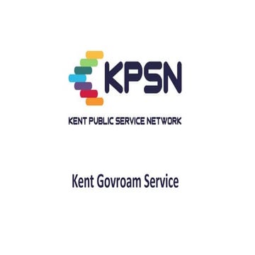 Award winning govroam at KPSN | PPTX