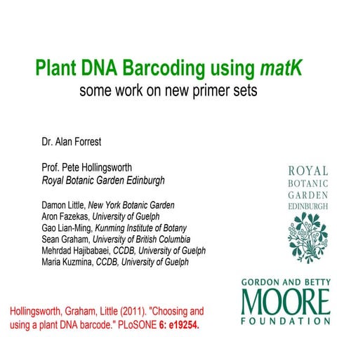 Peter Hollingsworth - Plants Plenary | PPT