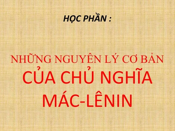 Bài Giảng Triết Học Mác - Lênin | PPT