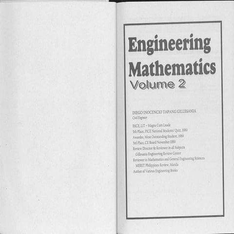 Engineering math-v2-by-gillesania-pdf | PDF