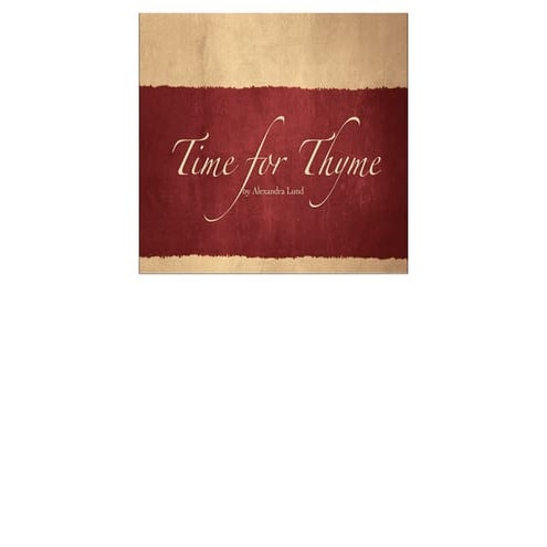 Thyme by alexandra sparkles lund | PDF