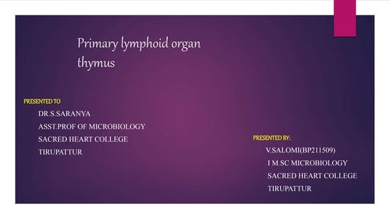 Thymus | PPTX | Thyroid Disorders | Endocrine and Metabolic Diseases