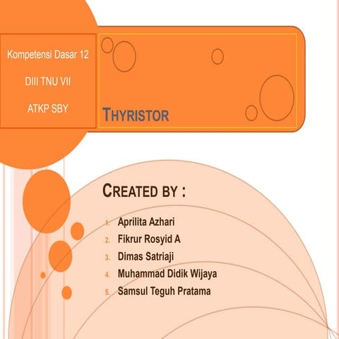 Thyristor | PPTX