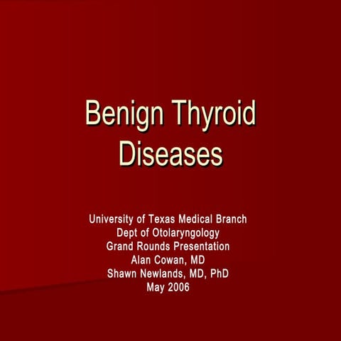 Thyroid Benign Slides Ppt
